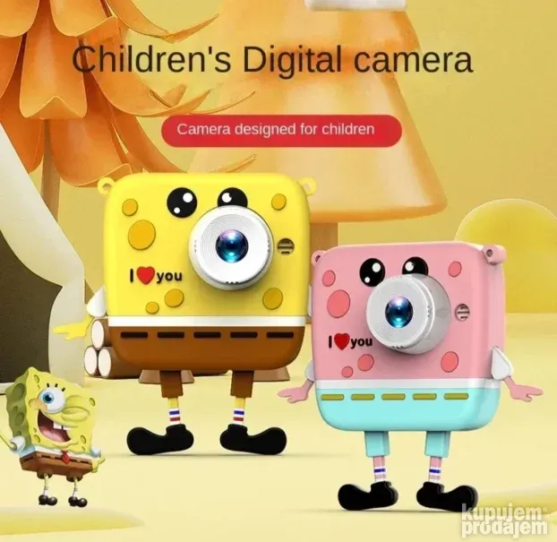 Digitalni dečiji foto aparat- kamera sunđer bob