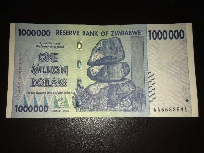 ZIMBABVE 1 MILION DOLARA.XF.