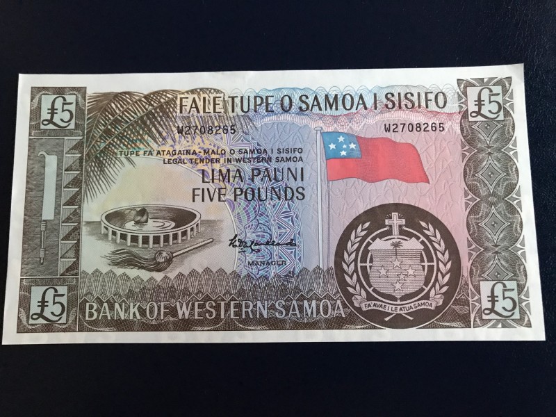 ZAPADNA SAMOA 5 FUNTI. UNC.