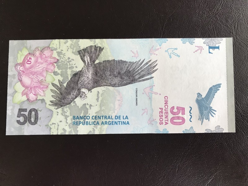 ARGENTINA 50 PEZOSA. UNC.