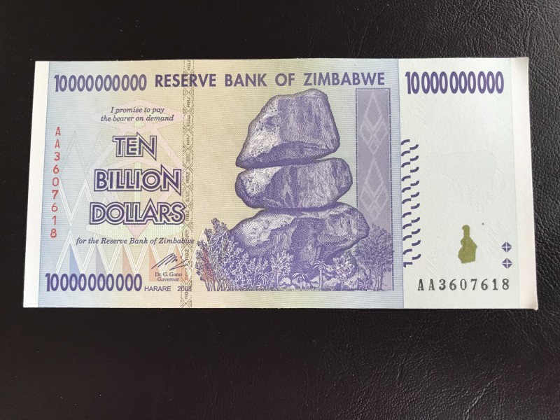 ZIMBABVE 10 MILIJARDI DOLARA. UNC.