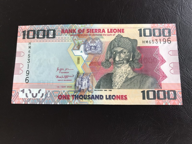 SIERRA LEONE 1000 LEONES. UNC.