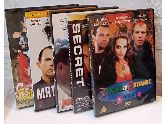 LOT DOMAĆIH DVD 6 KOM.