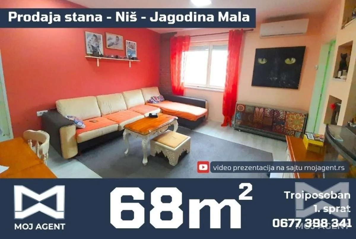 Prodaja, trosoban stan, 68m2, Niš