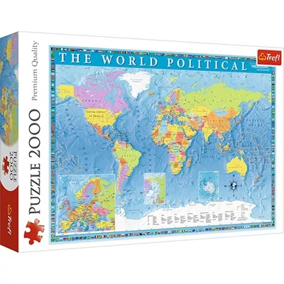 Trefl Puzzle 2000 kom Politička mapa sveta (27099)