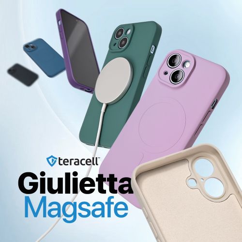 Futrola - maska Teracell Giulietta Magsafe za iPhone 13 6.1 crna