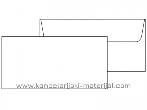 OPTIMA koverta ameriken 11x23cm Office Strip 80g bez prozora