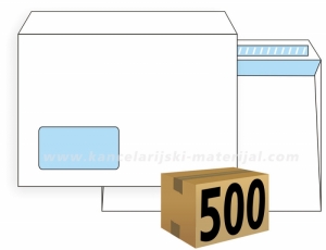 500 koverata PIGNA EDERA C5 LEVI PROZOR 162x229mm 90g otvaranje na dužoj strani