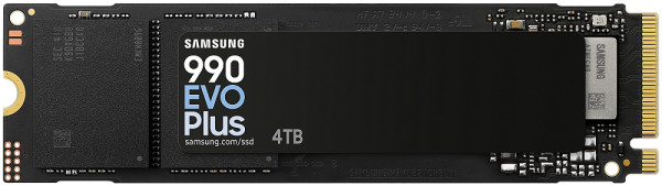 M.2 NVMe 4TB, 2280, Gen PCIe 4.0x4/5.0x2, 990 EVO Plus, Read up to 7250 MB/s, Write up to 6300 MB/s (single sided) ( MZ-V9S4T0BW )