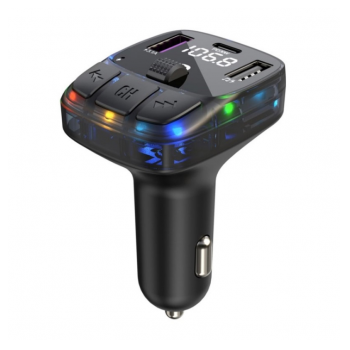 Bluetooth FM LED Transmiter C57 crni