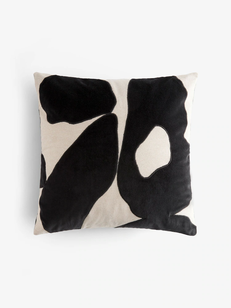 Monochrome Abstract Cushion