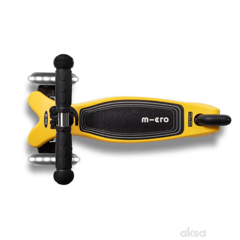 Micro trotinet Mini Deluxe Lite LED žuti