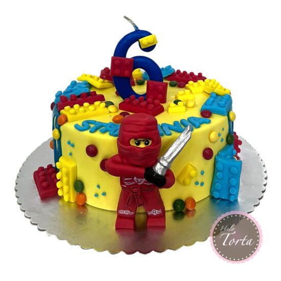 Torta Lego i figurica Ninjago