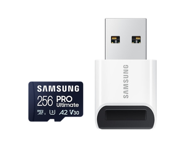 SAMSUNG Memorijska kartica PRO Ultimate MicroSDXC 256GB U3 + USB reader MB-MY256SB