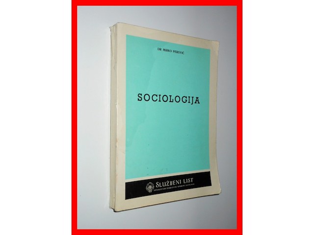 Sociologija  - Mirko Perović