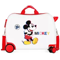 Dečiji putni kofer za vožnju Disney Mickey 3D white 29298