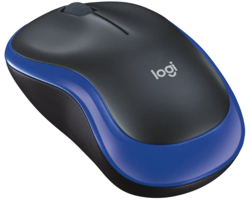 LOGITECH M185 Wireless plavi miš Retail