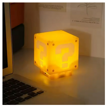 Lampa Super Mario Question Block