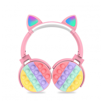 Bluetooth slusalice Cat Pot it roze