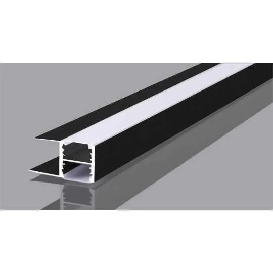 MA2620-C CRNI za IVERICU Aluminijumski profil za LED trake 26x20x2000mm sa difuzerom 2m Mitea Lighting