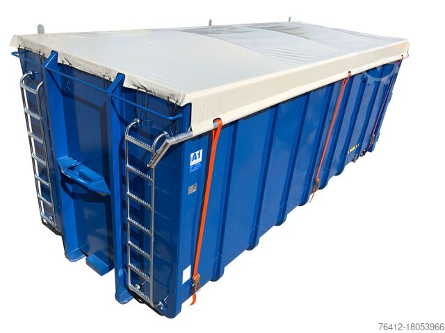 Kontejneri za prevrtanje
A1 Container Normbehälter 36 m³ Rollplane - Doppelflügeltür - RAL 5010 Enzianblau - Abrollcontainer