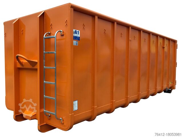 Kontejner za prevrtanje
A1 Container Normbehälter 36 m³ Doppelflügeltür - RAL 2011 Tieforange - Abrollcontainer