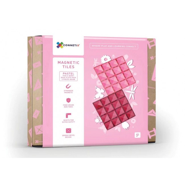 Connetix - Base plate pink 2 dela