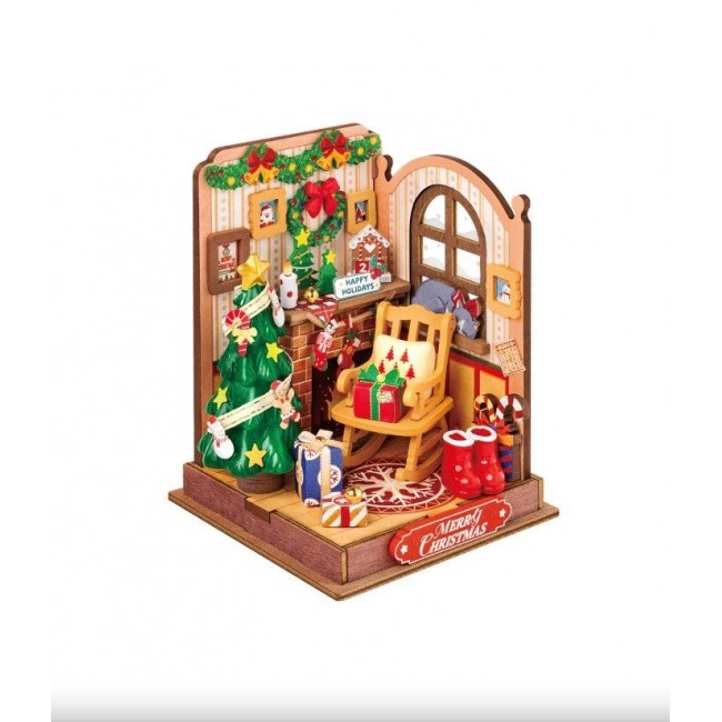 Robotime - Christmas Fireplace, 3D slagalica
