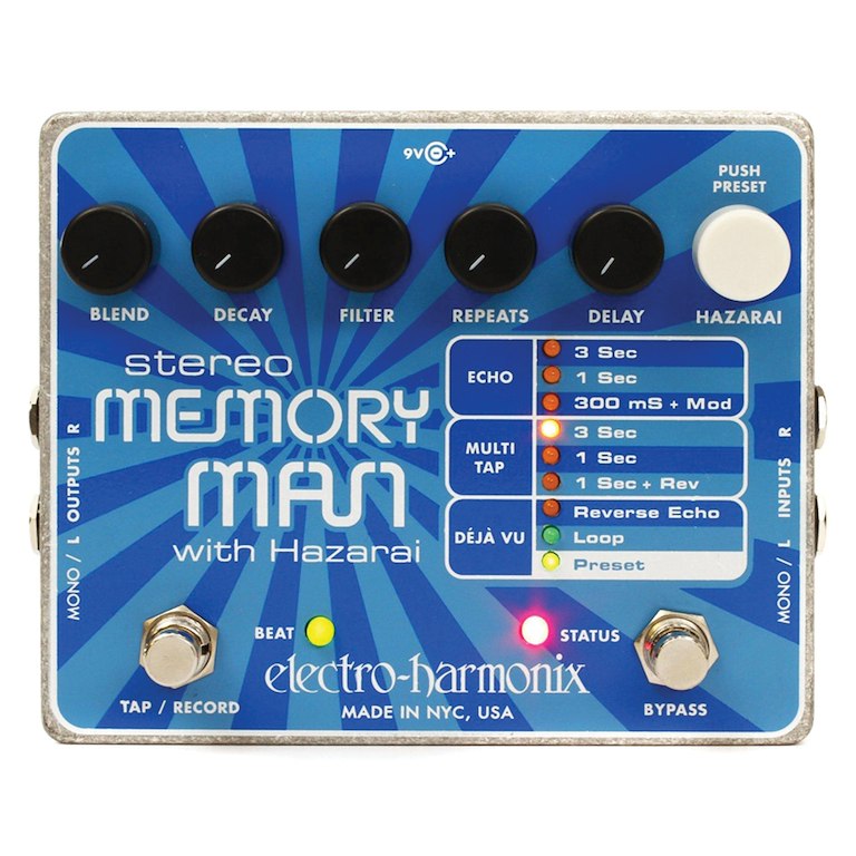 Electro Harmonix STEREO MEMORY MAN W/HAZARI