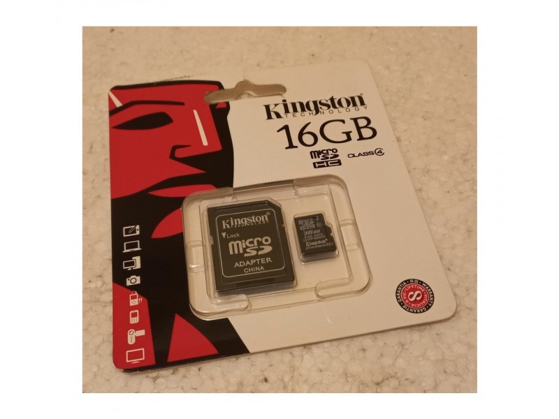 ⛔ SKORO NOV: Memorijska kartica Micro SD 16 GB Kingston
