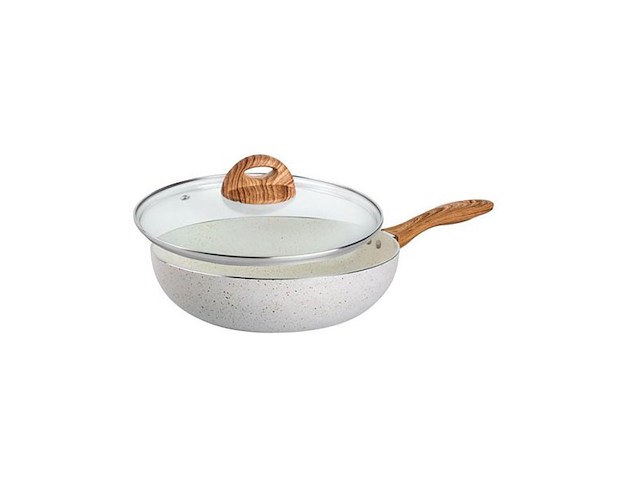 Wok tiganj KERAMIKA sa poklopcem BR-947 28x8cm NOVO