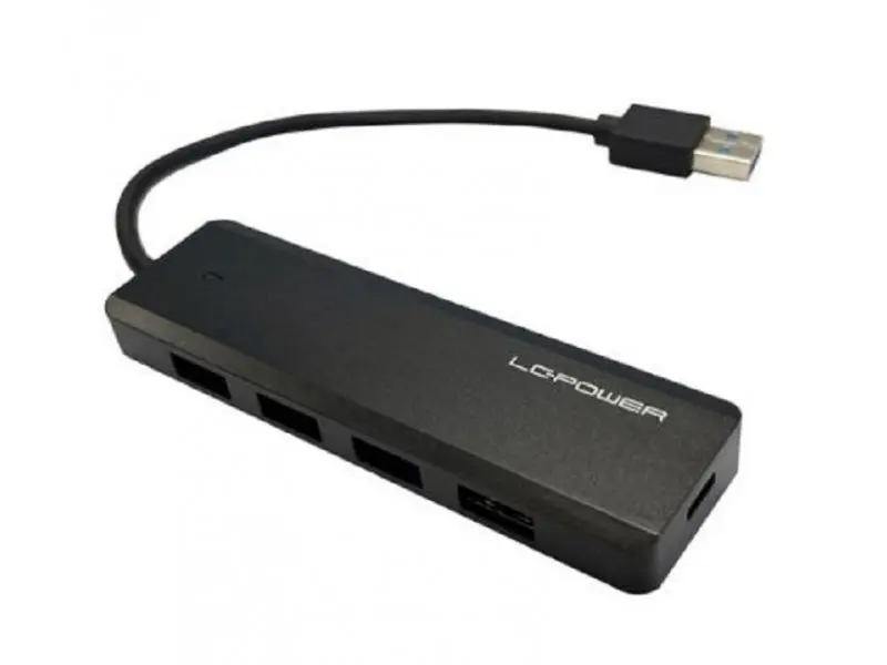 LC POWER LC-HUB-U3-4-V2 LC-Power HUB USB3.2, Crni