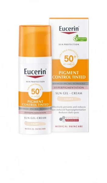 Eucerin Sun Pigment Control Tonirani Fluid za zaštitu od sunca SPF 50+ Svetli