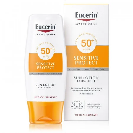 Eucerin Izrazito lagani losion za zaštitu osetljive kože od sunca SPF 50+ 150ml