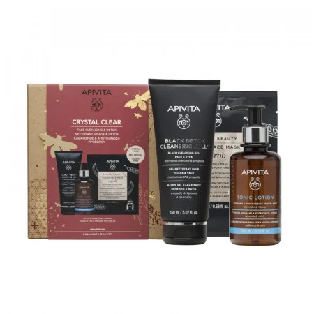 APIVITA PROMO SET GEL + LOSION + ROGAČ MASKA