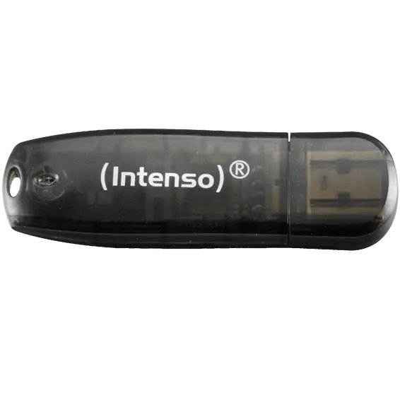 INTENSO USB Flash drive USB2.0-16GB/Rainbow, 16GB, Hi-Speed, USB 2.0, Rainbow Line crni