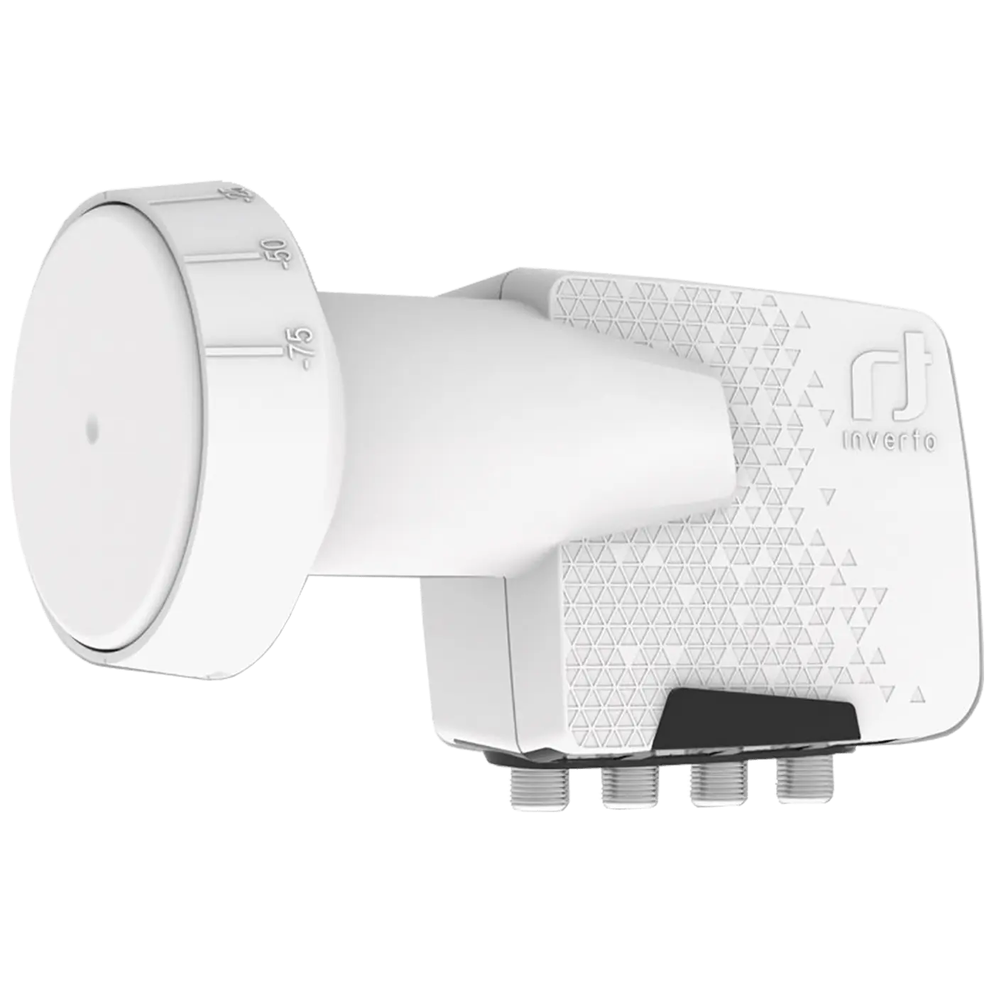 INVERTO Univerzalni prijemnk, IDLH-QTL410-HMPRO-OPN, LNB Quattro, 0.3dB, Home Pro, DVB-S2 (HD-UHD), beli