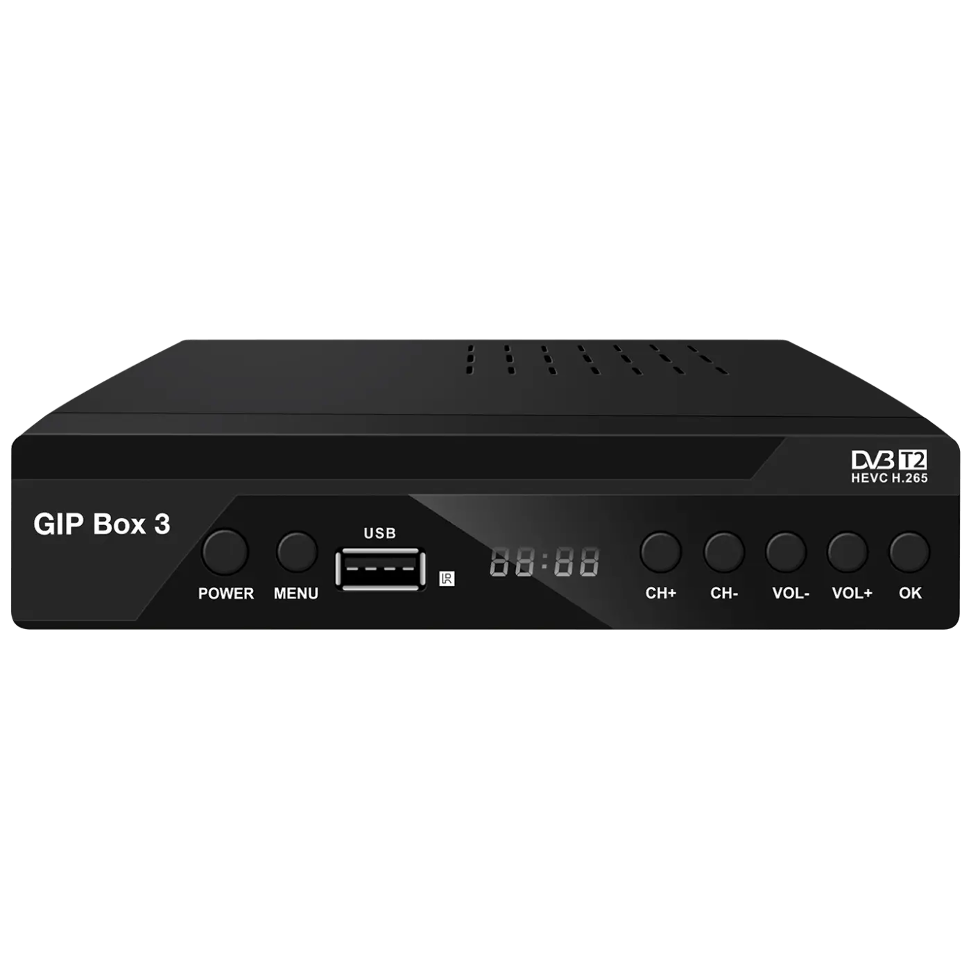 GOLDEN INTERSTAR Prijemnik zemaljski GIP Box 3, DVB-T2, H.265, HDMI, SCART, crni