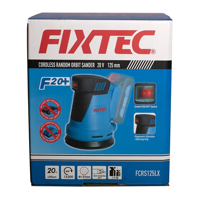 FIXTEC Akumulatorska ekscentrična brusilica FCRS125LX