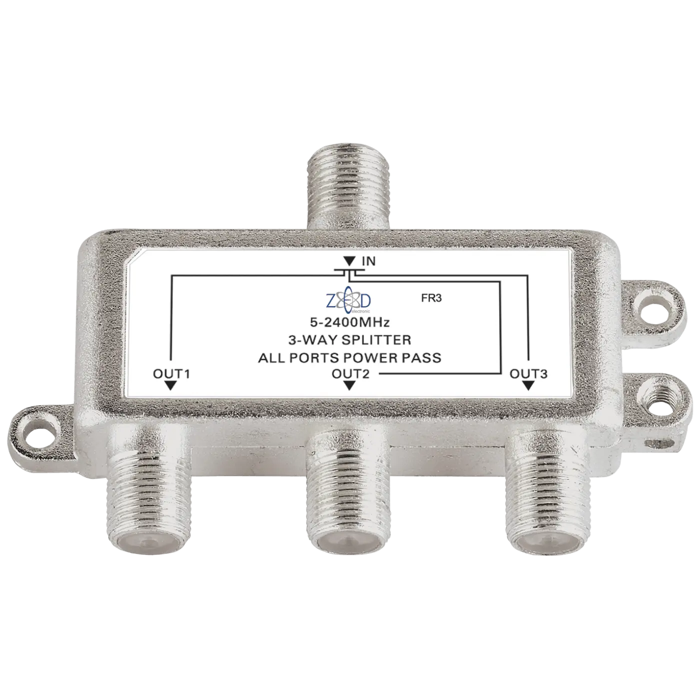 ZED ELECTRONIC Antenski razdelnik FR3, 1 ulaz - 3 izlaza, 5-2400MHz