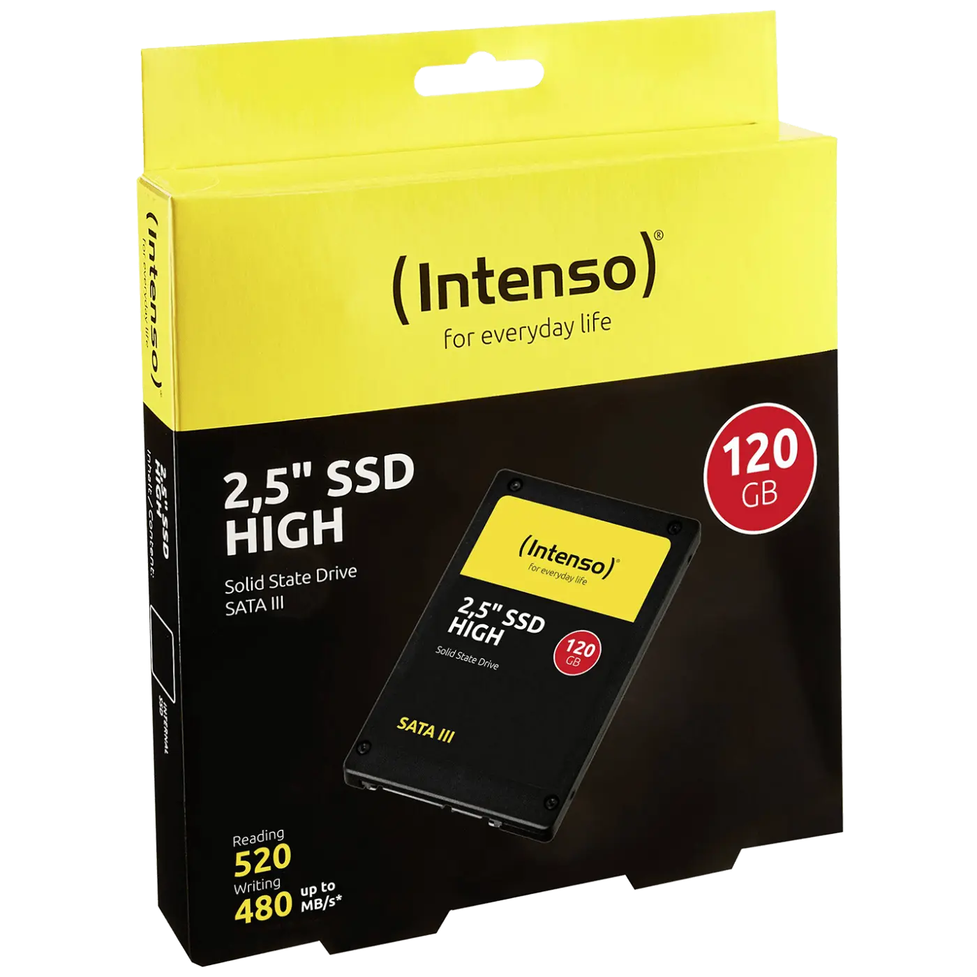 INTENSO SSD Disk SSD-SATA3-120GB/High,120GB, 2.5", SATA III High,