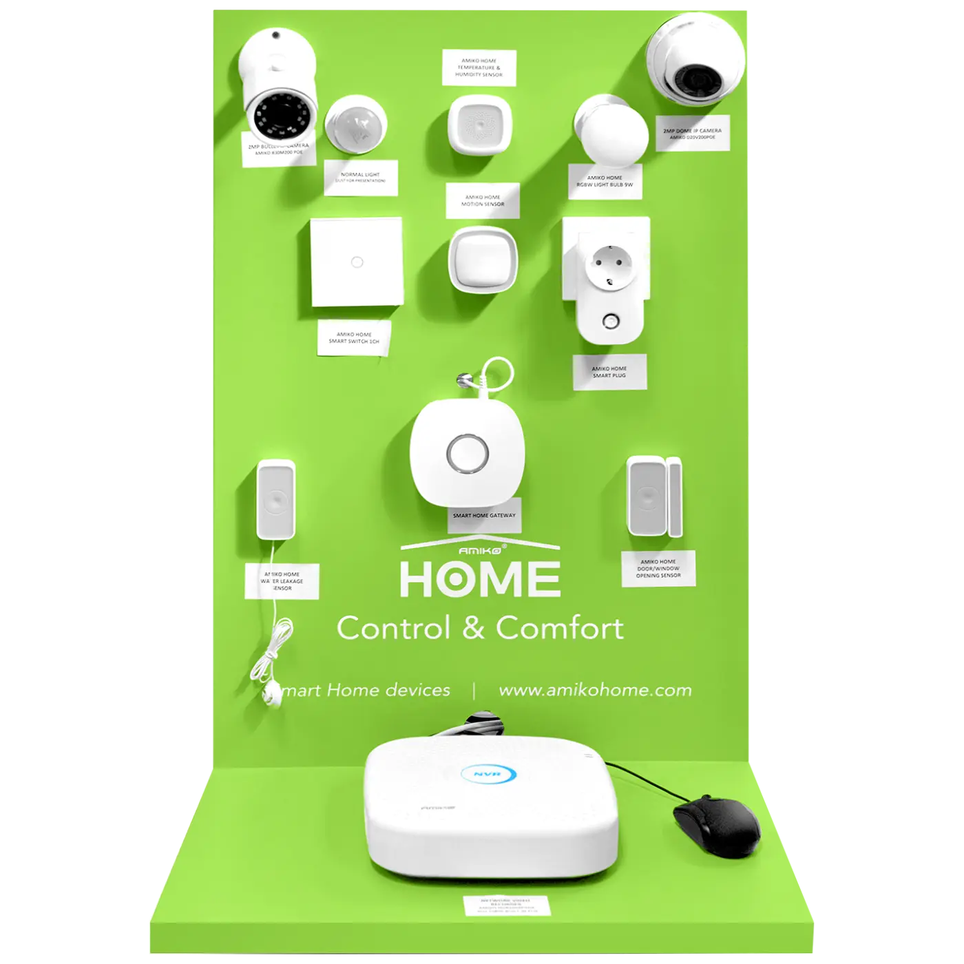 AMIKO HOME Reklamni (pokazni) pano ekran L Wall SmartHome, SmartHome, beli