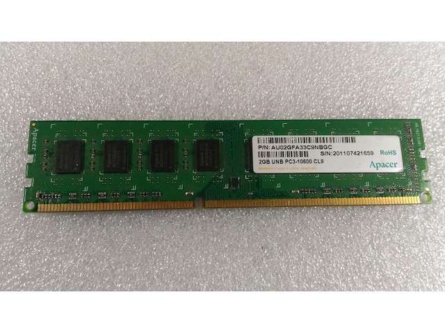 2Gb DDR3 Apacer 1333MHz Dvostrana