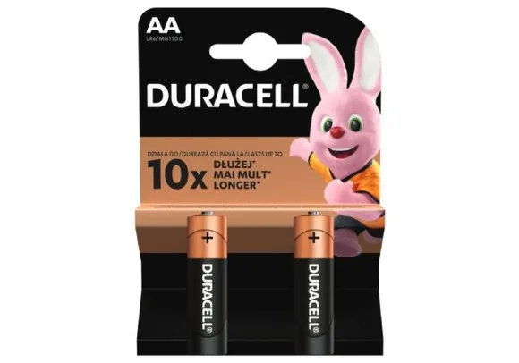 Duracell Alkalne baterije Basic AA LR6 / MN1500 - 2 komada