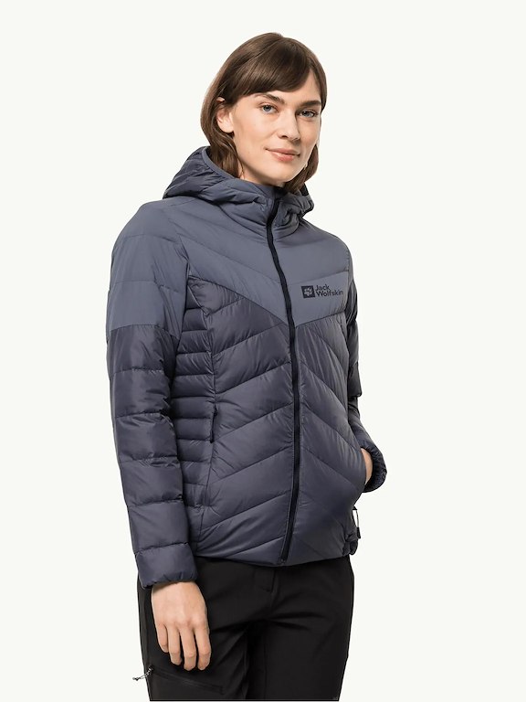 JACK WOLFSKIN Ženska jakna TUNDRA DOWN HOODY W siva