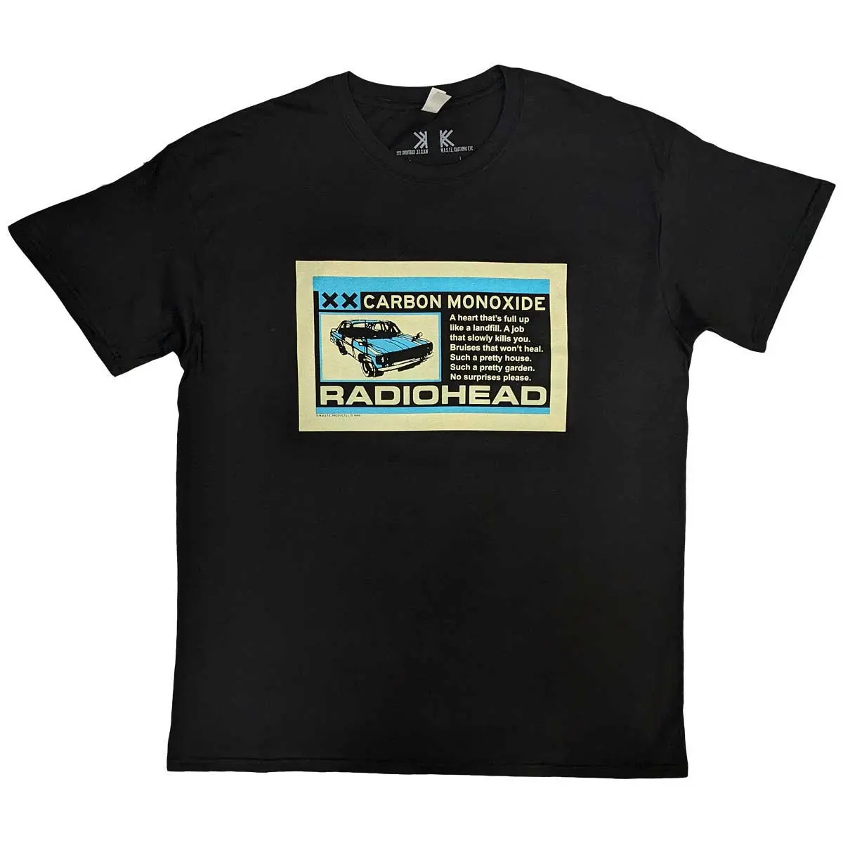 Majica Radiohead Carbon Patch, Crna