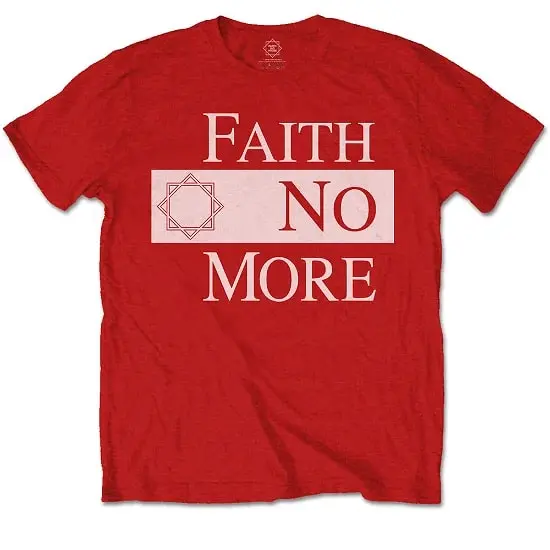 Majica Faith No More Classic New Logo Star, Crvena