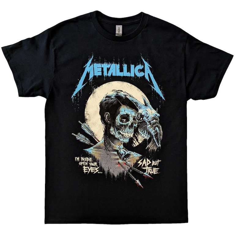 Majica Metallica Sad But True Poster, Crna
