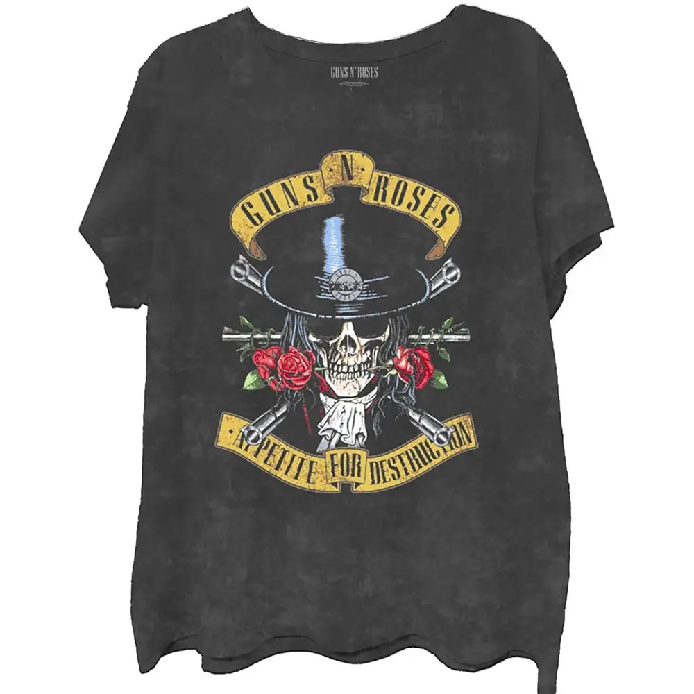 Majica Guns N Roses Appetite Washed, Tamnosiva