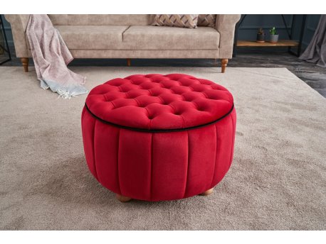 Atelier del Sofa Tabure Jasmin Puf Red